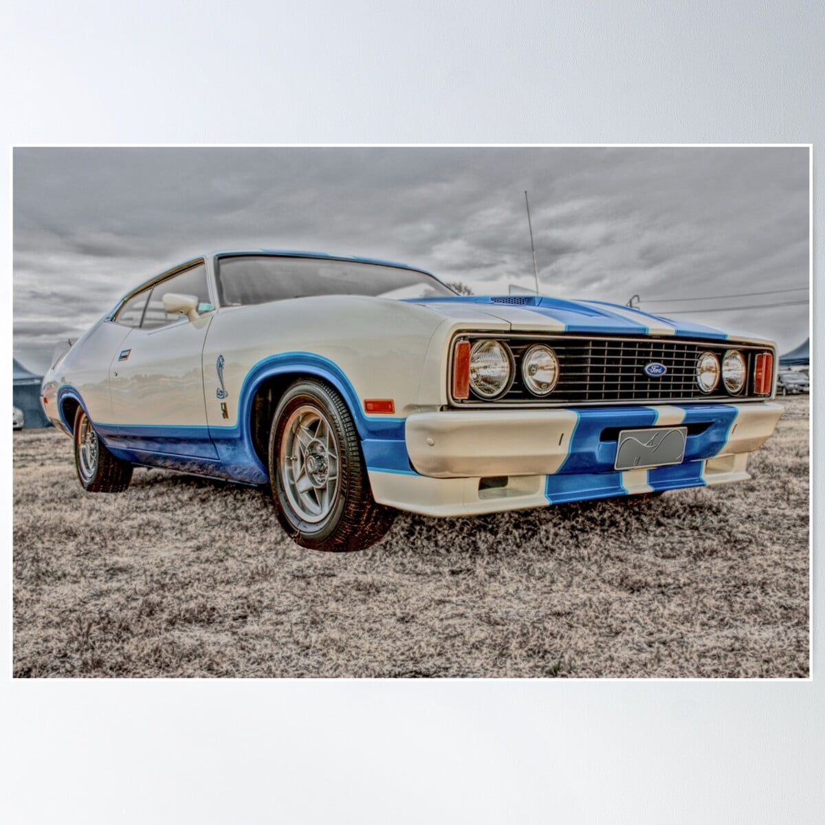 Ford Falcon Xc Cobra At The All Ford Day Poster Wall Art, Modern Wall ...