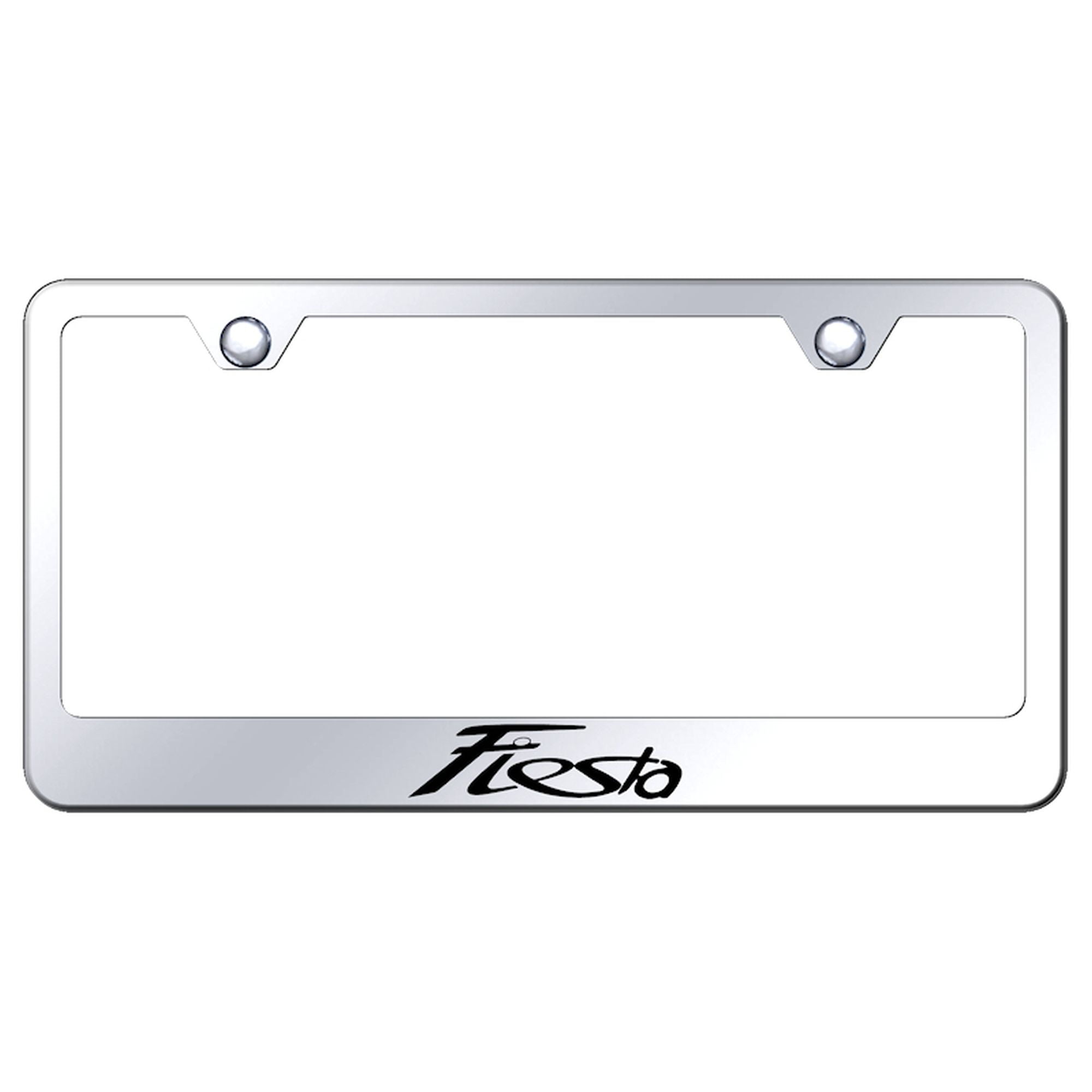 Ford Fiesta Laser Etched Logo Stainless Steel License Plate Frame ...