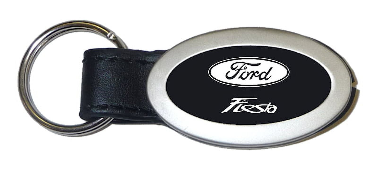 Ford Fiesta Oval Leather Key Chain (Black) - Walmart.com