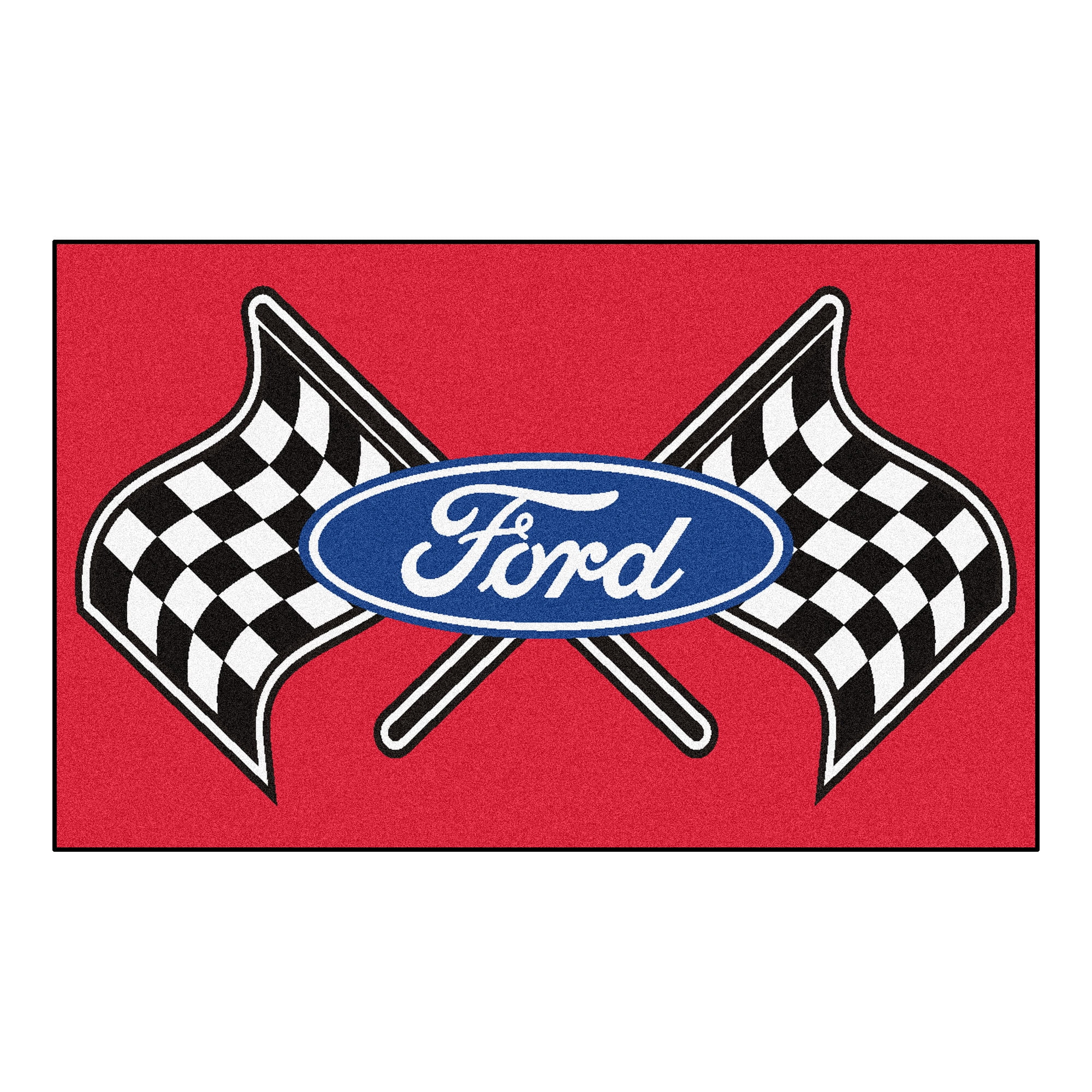 Ford Flags 4'x6' Rug - Red - Walmart.com