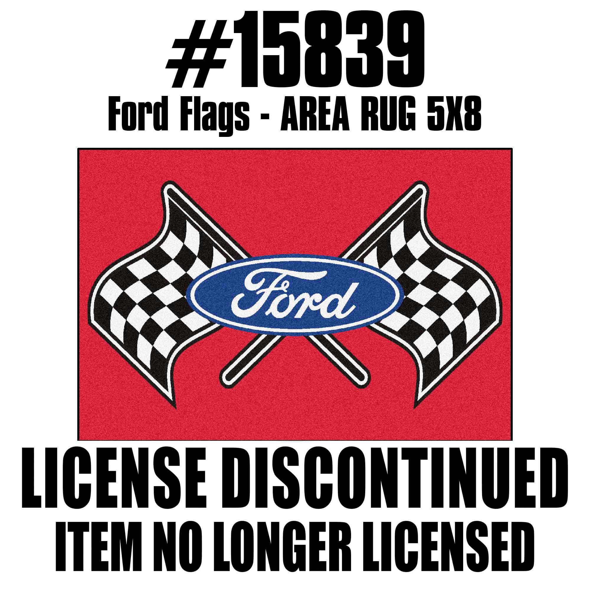 Ford Flags 5'x8' Rug - Red - Walmart.com