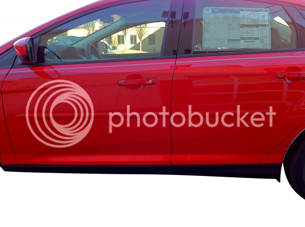 Ford Focus Body Side Moldings Painted in the Factory Paint Code of Your ...