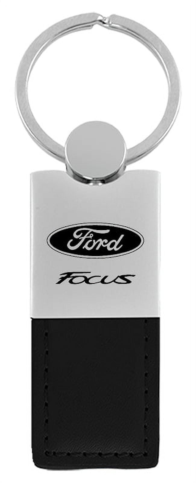 Ford Focus Duo Rectangular Leather Key Chain (Black) - Walmart.com
