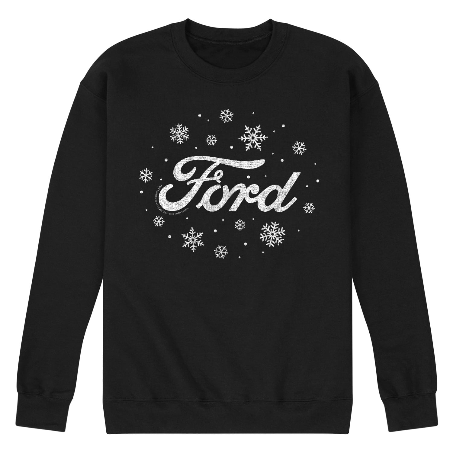 Ford - Ford Logo Snow - Men's Crew Fleece Pullover Sweatshirt - Walmart.com