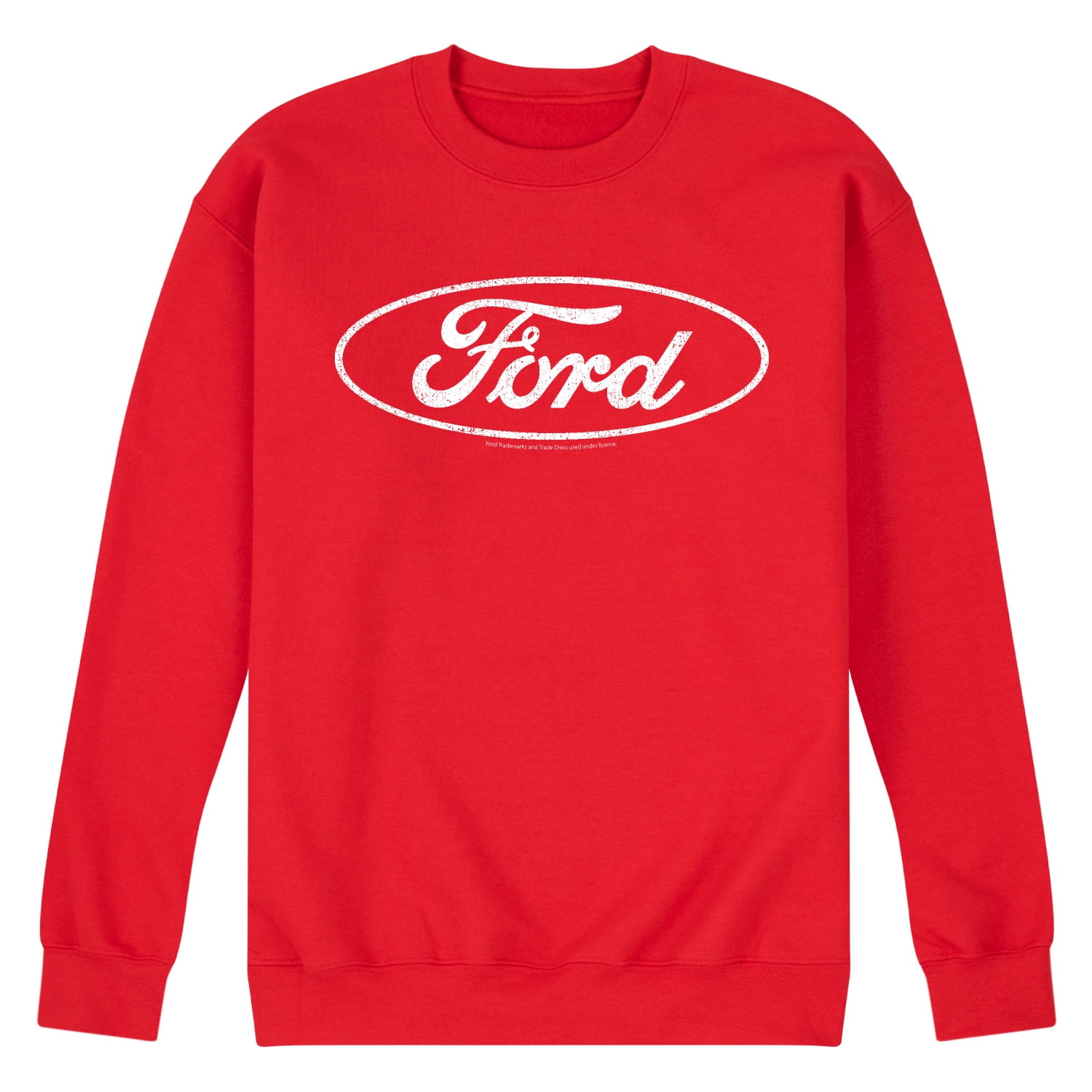 Ford - Ford One Color Circle Logo - Men's Crew Fleece Pullover ...