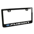 Ford Fusion Black Real 3K Carbon Fiber Finish ABS Plastic License Plate ...