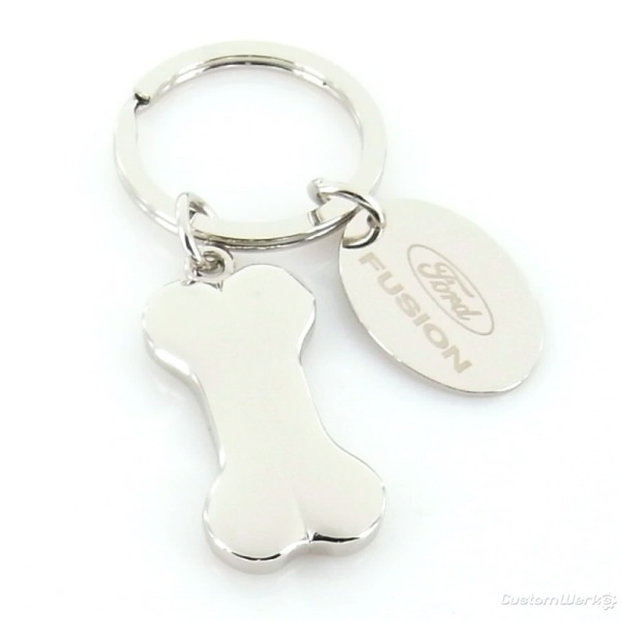 Ford Fusion Key Chain With Id Tag (Chrome) - Walmart Business Supplies