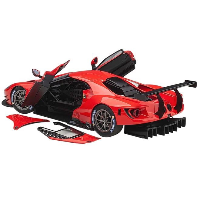 Ford GT Le Mans Plain Color Version 1 by 18 Scale Model Car, Red ...