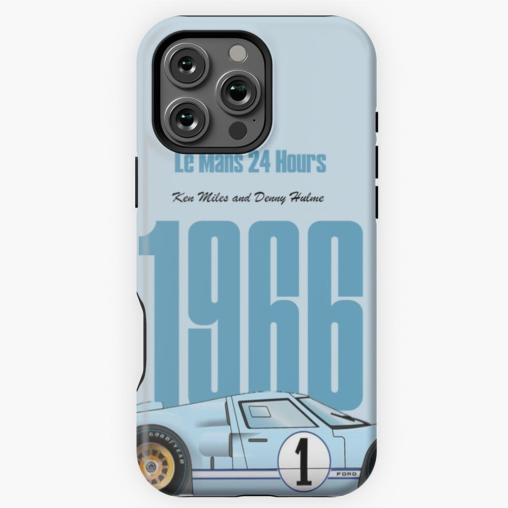 Ford GT40 Ken Miles 1966 Le Mans Phone Case for iPhone 16 15 14 13 12 ...