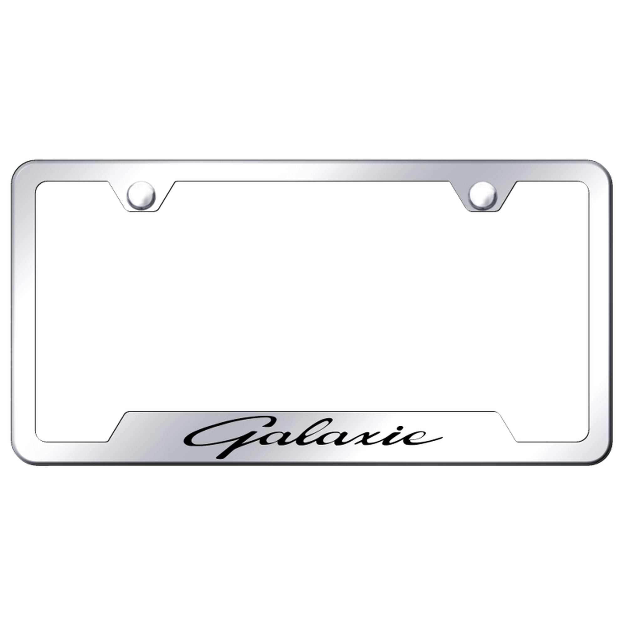 Ford Galaxie Laser Etched Logo Cut-Out License Plate Frame (Chrome ...