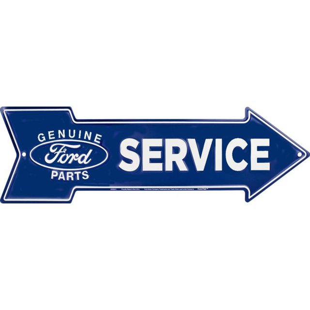 Ford Genuine Parts Tin Sign - 20x6 - Walmart Business Supplies
