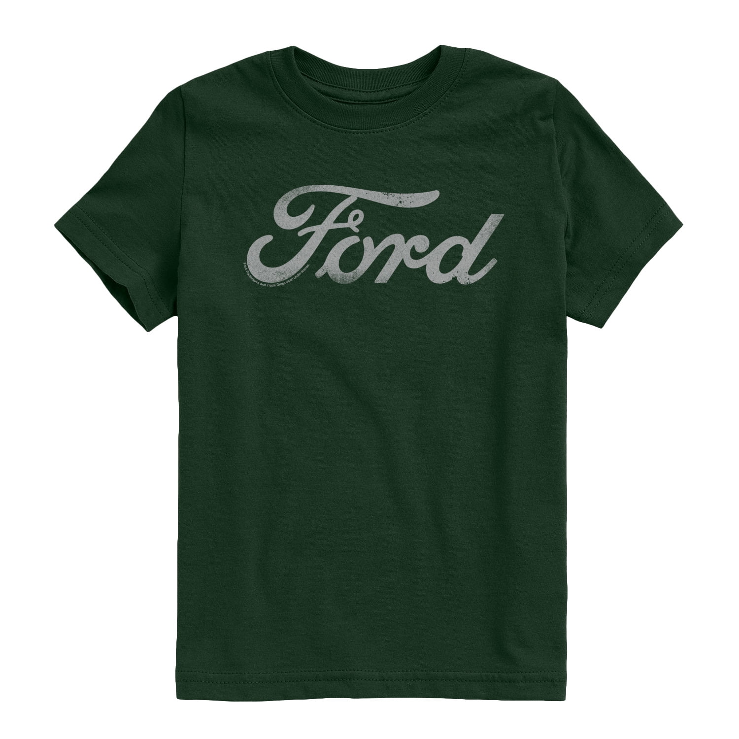 Ford - Grey Ford Logo Tonal Washed - Youth Boys Short Sleeve Graphic T ...