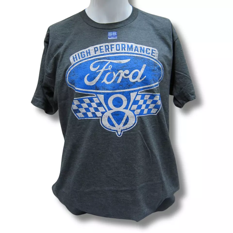 Ford High Performance V8 Logo Emblem Cotton T-Shirt Official Licensed ...
