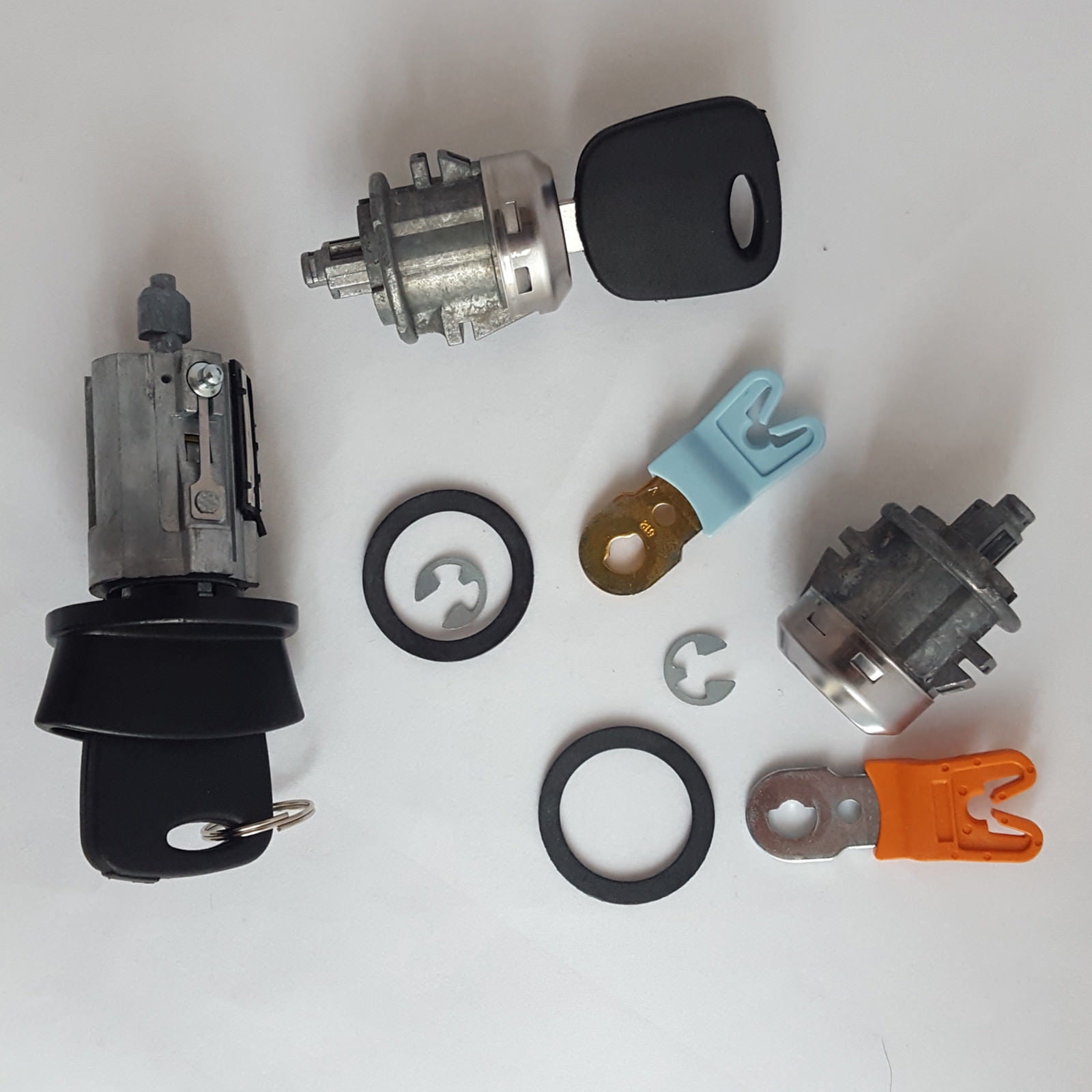 Ford Ignition Switch Cylinder 2 Door Lock Cylinders 2 Transponder Chip ...