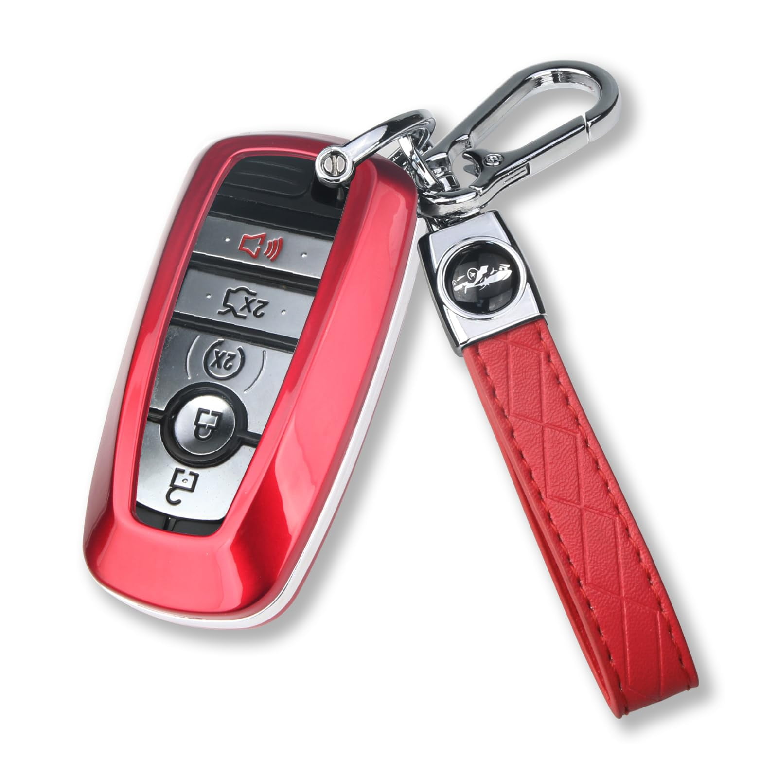 for Ford Key Fob Cover with Keychain Full Protection Durable ABS Shell ...
