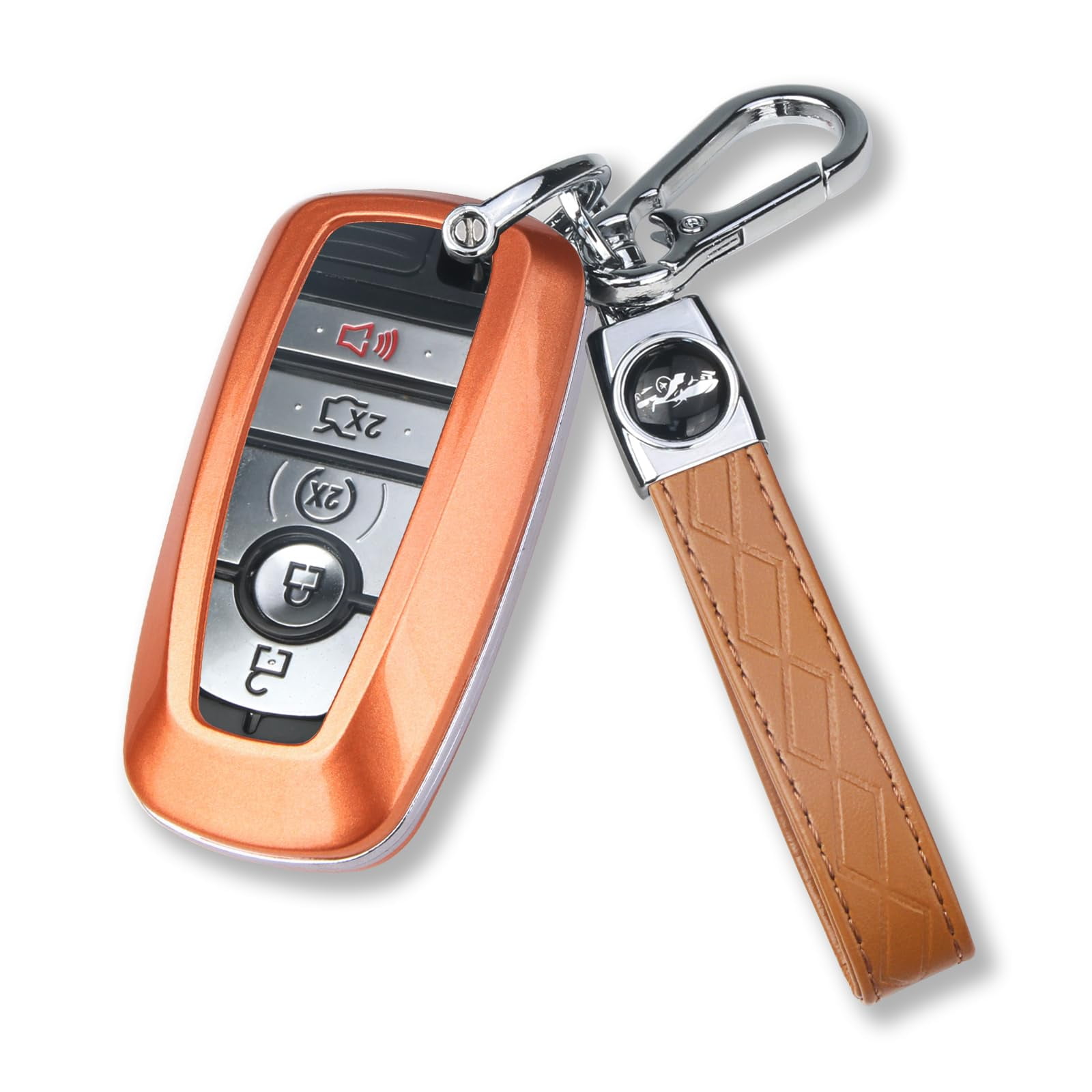 for Ford Key Fob Cover with Keychain Full Protection Durable ABS Shell ...