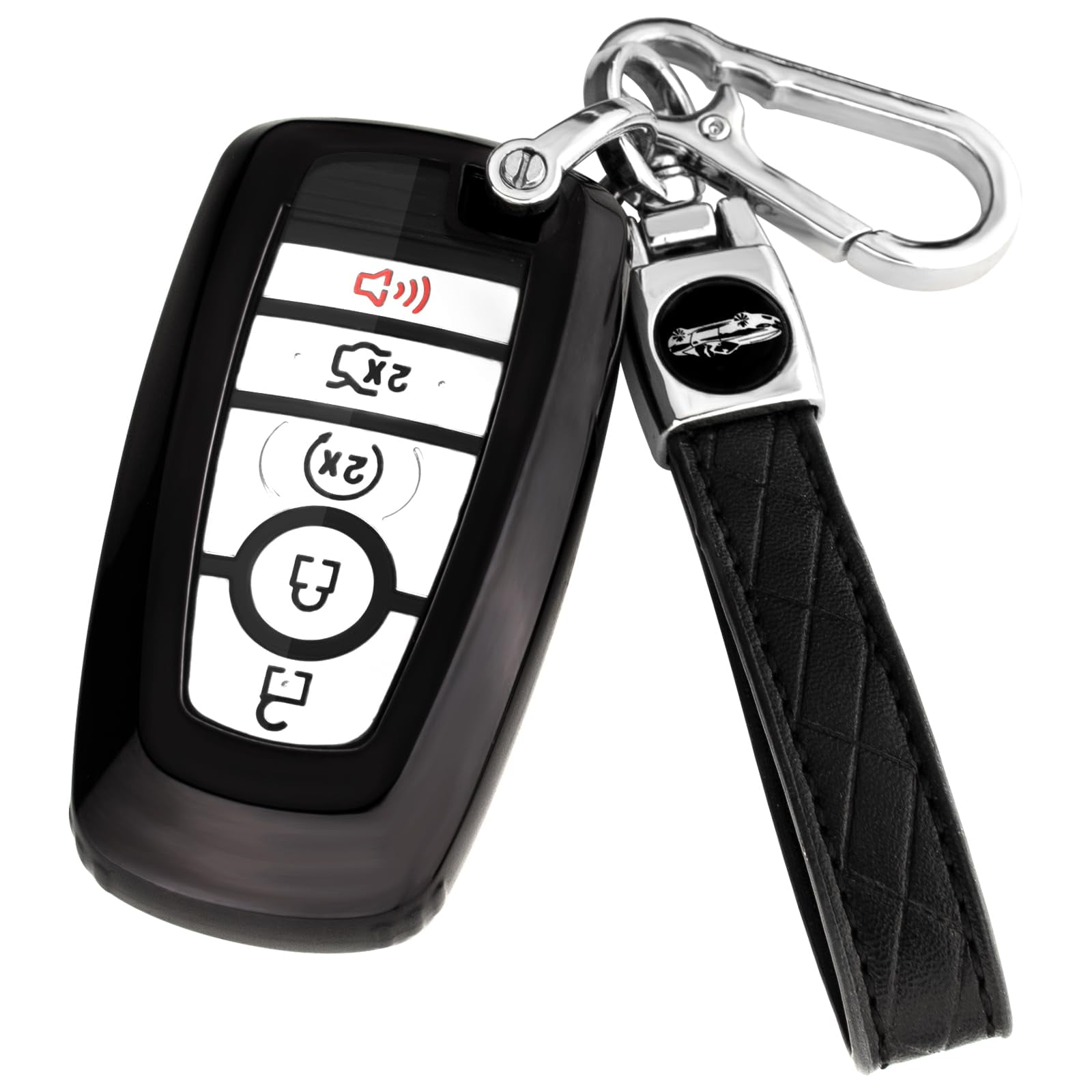 for Ford Key Fob Cover with Keychain,Soft TPU Key Case Shell for Ford ...