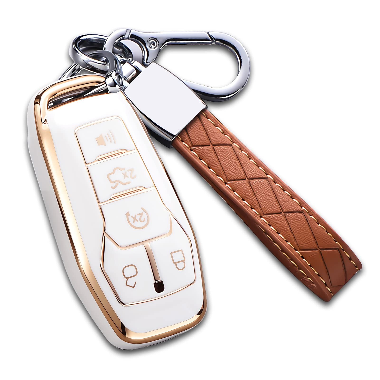 for Ford Key Fob Cover, Premium Soft TPU Full Protection Key Fob Case ...