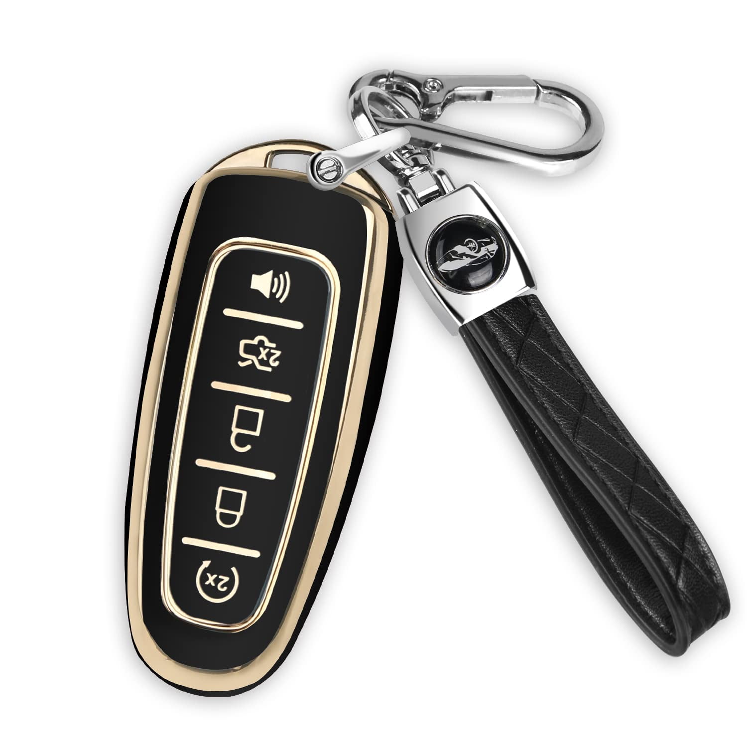 for Ford Key fob Cover,360° TPU Car Key Case Protector with Keychain ...