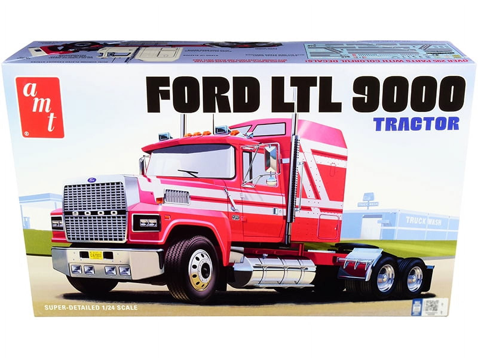 Ford LTL 9000 Semi Tractor Skill 3 Model Kit 1/24 Scale Model by AMT ...