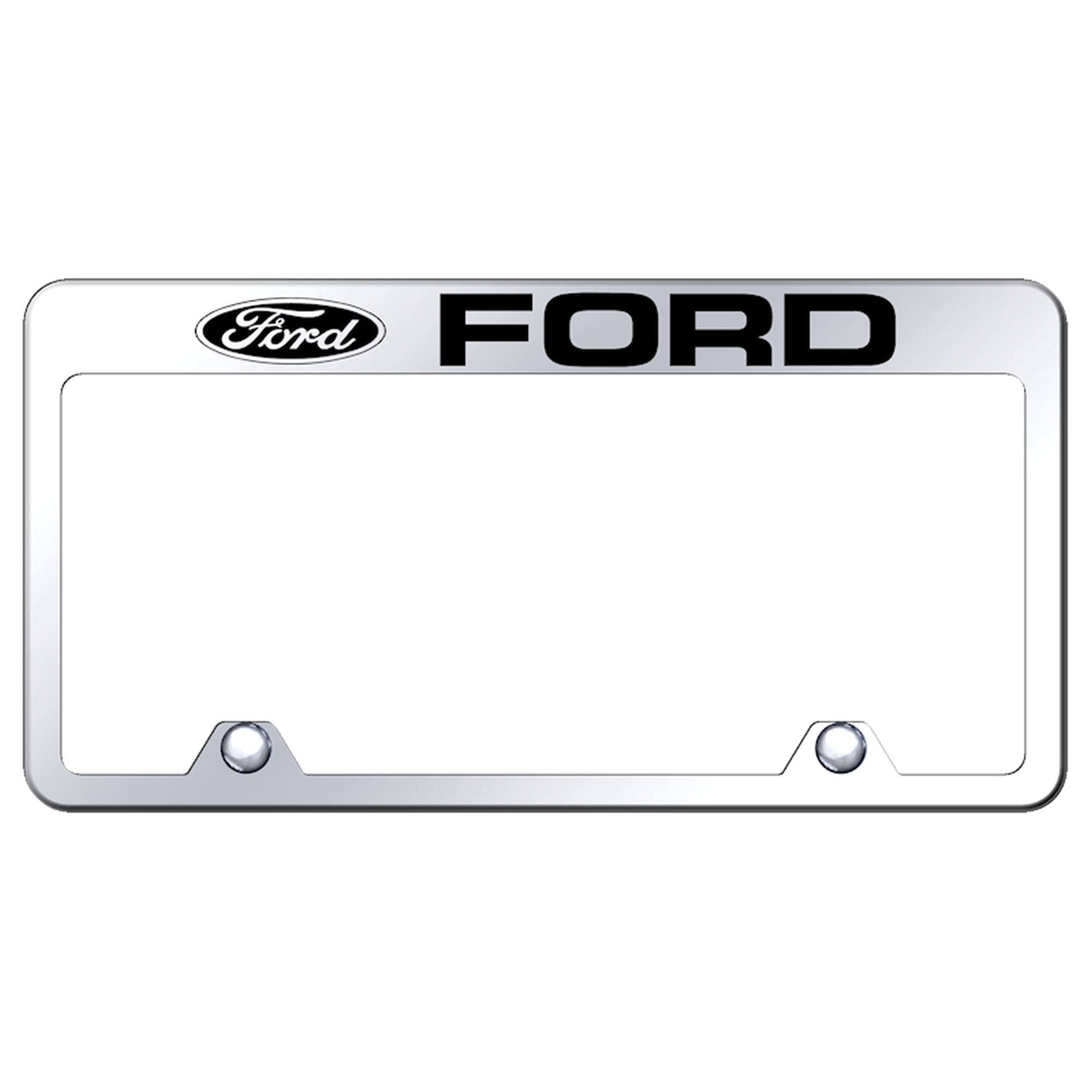 Ford Laser Etched Logo Stainless Steel Truck License Plate Frame ...