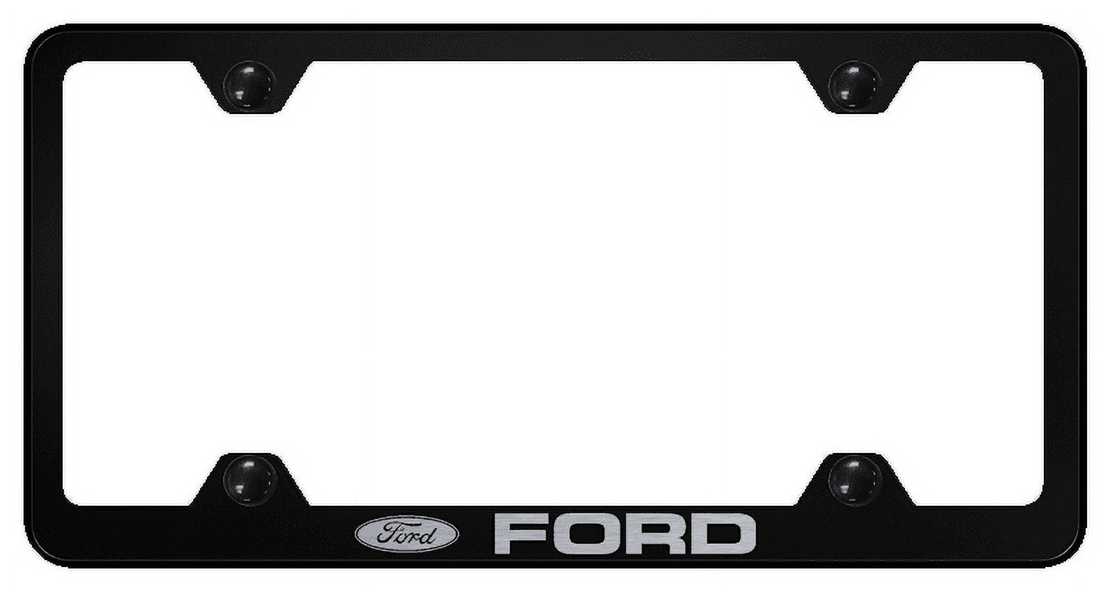 Ford Laser Etched Logo Stainless Steel Wide Body License Plate Frame ...