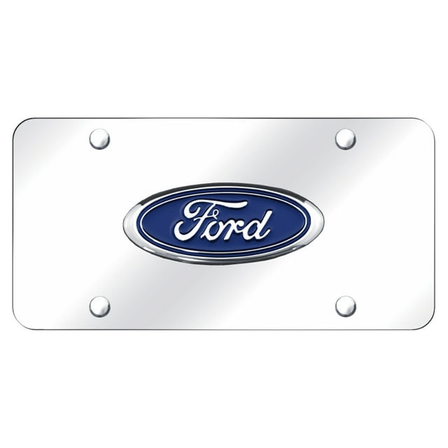Ford Logo Chrome on Chrome Plate - Walmart.com