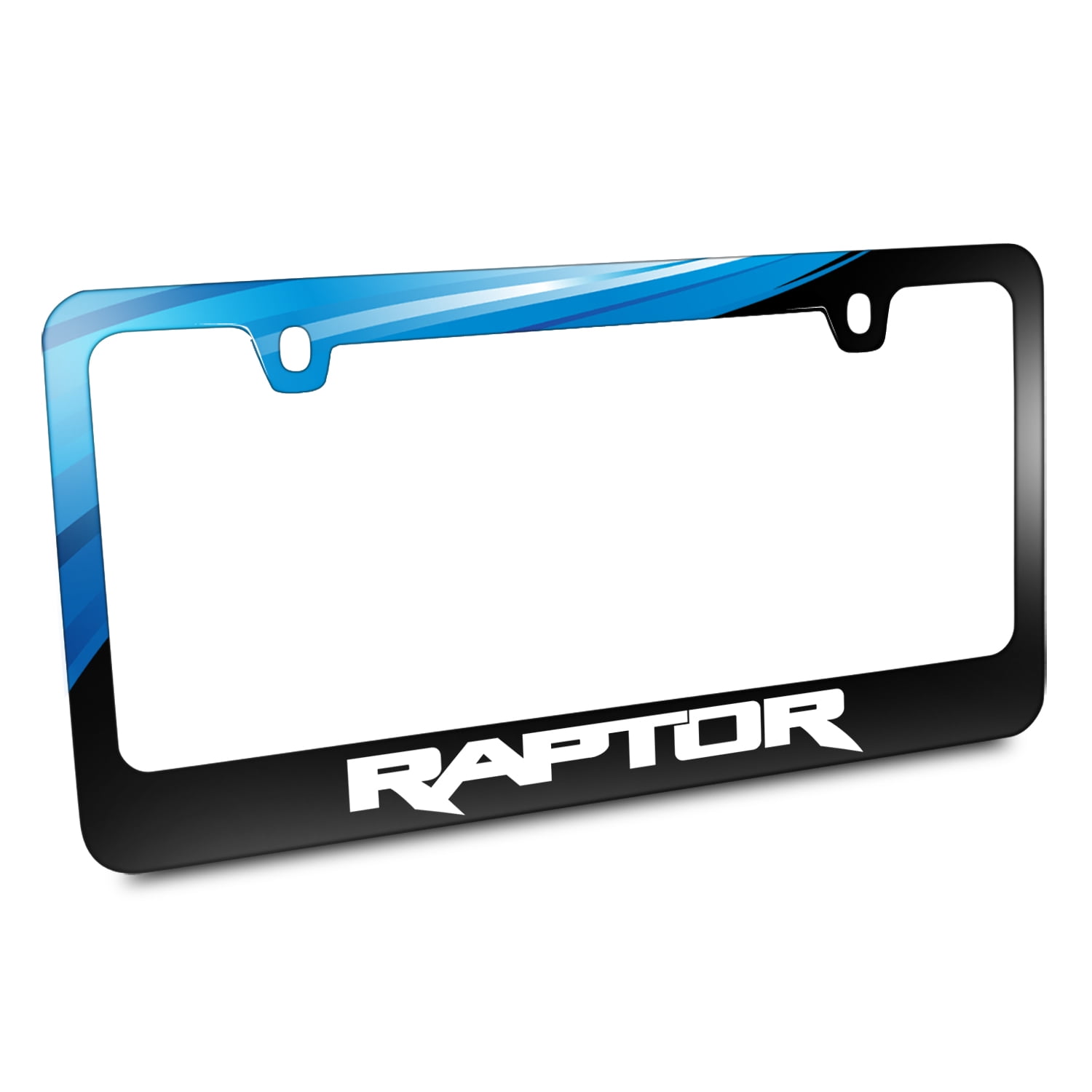 Ford Logo F-150 Raptor Black Metal License Plate Frame - Walmart.com
