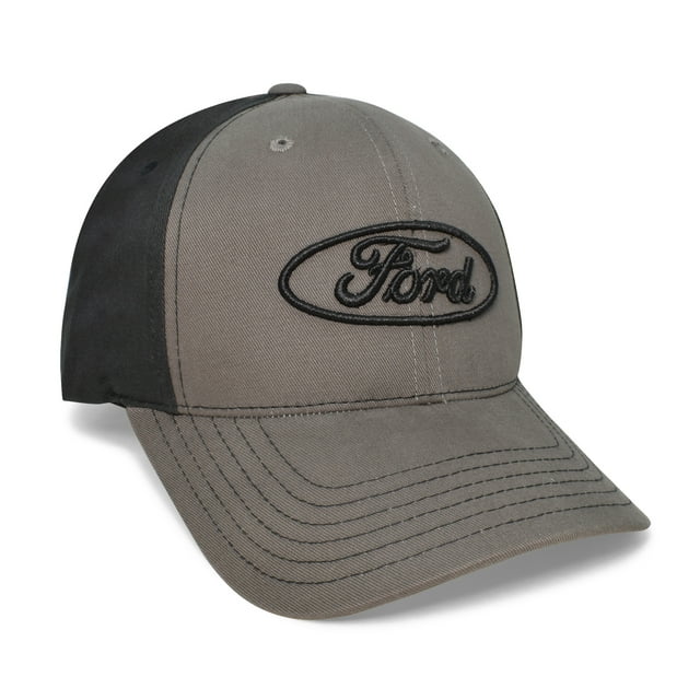 Ford Logo Gray Front and Black Back Sports Baseball Hat - Walmart.com