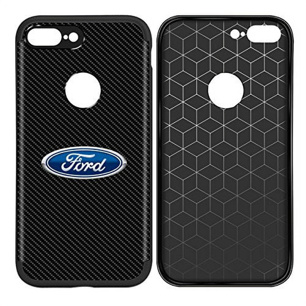 Ford Logo TPU Black Carbon Fiber Look iPhone 7 Plus, 8 Plus Cell Phone ...