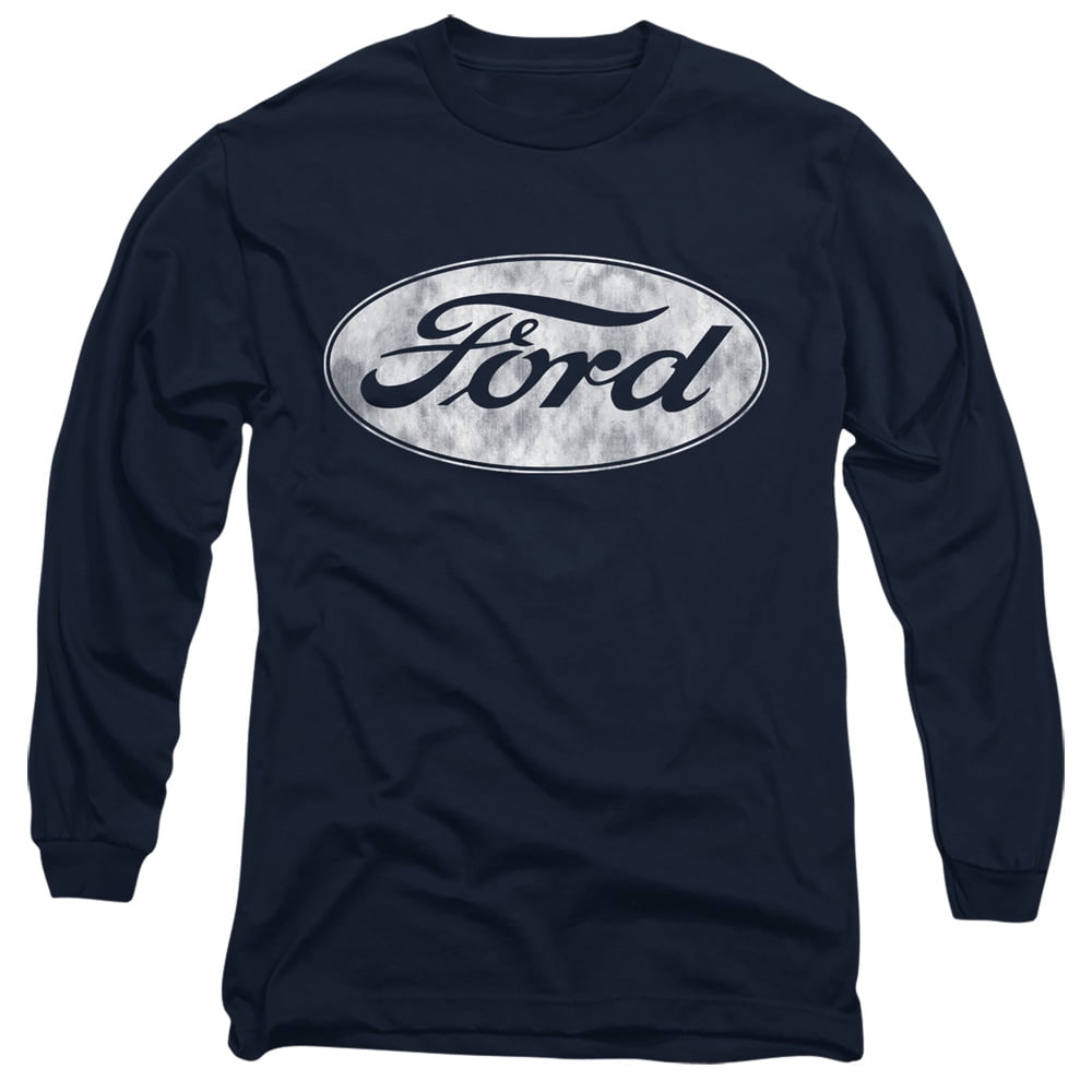 Ford Logo Unisex Adult Long-Sleeve T Shirt,Navy, Large - Walmart.com
