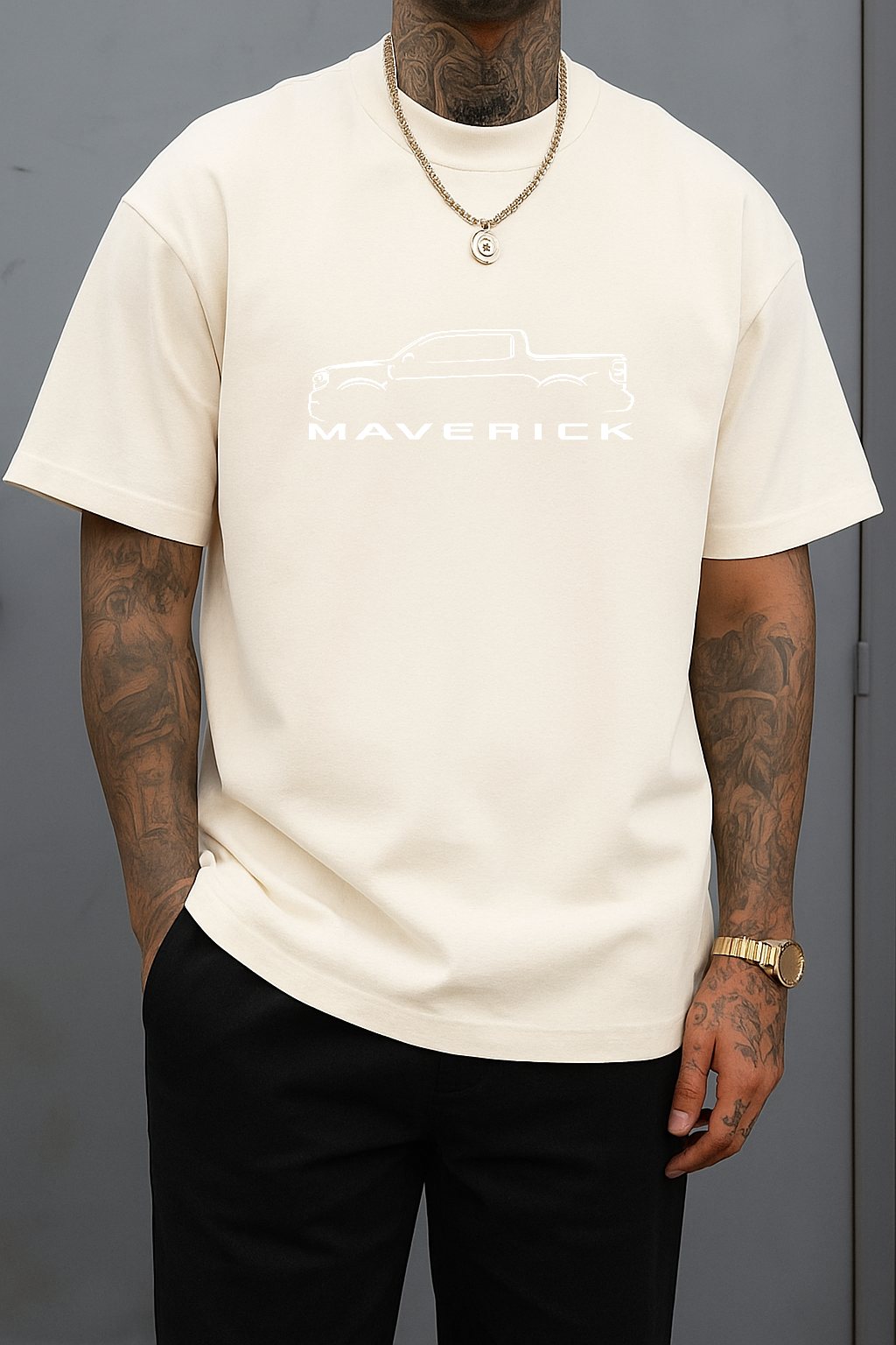 Ford Maverick Pickup Truck Classic Outline Design Compact Vehicle ...