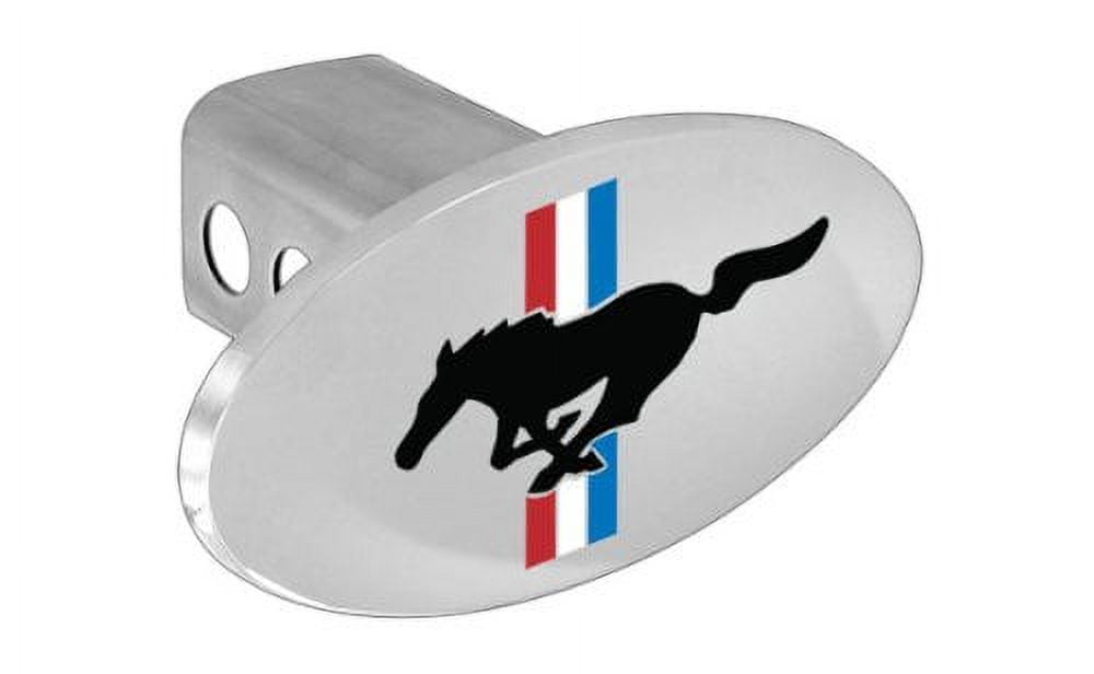 Ford Metal Trailer Tow Hitch Cover, Ford Mustang Logo With 3-Color ...