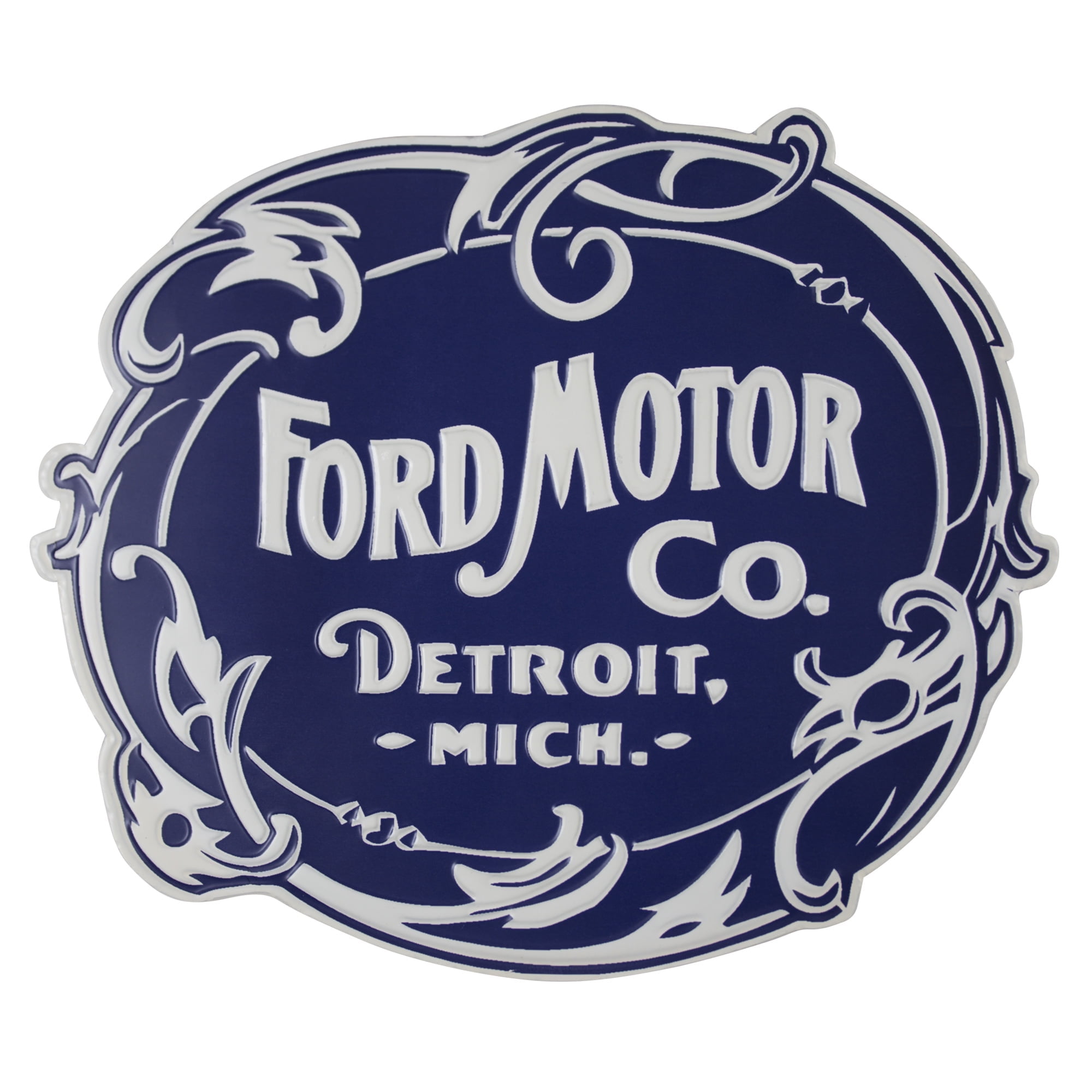 Ford Motor Co. Embossed Metal Sign - Walmart.com