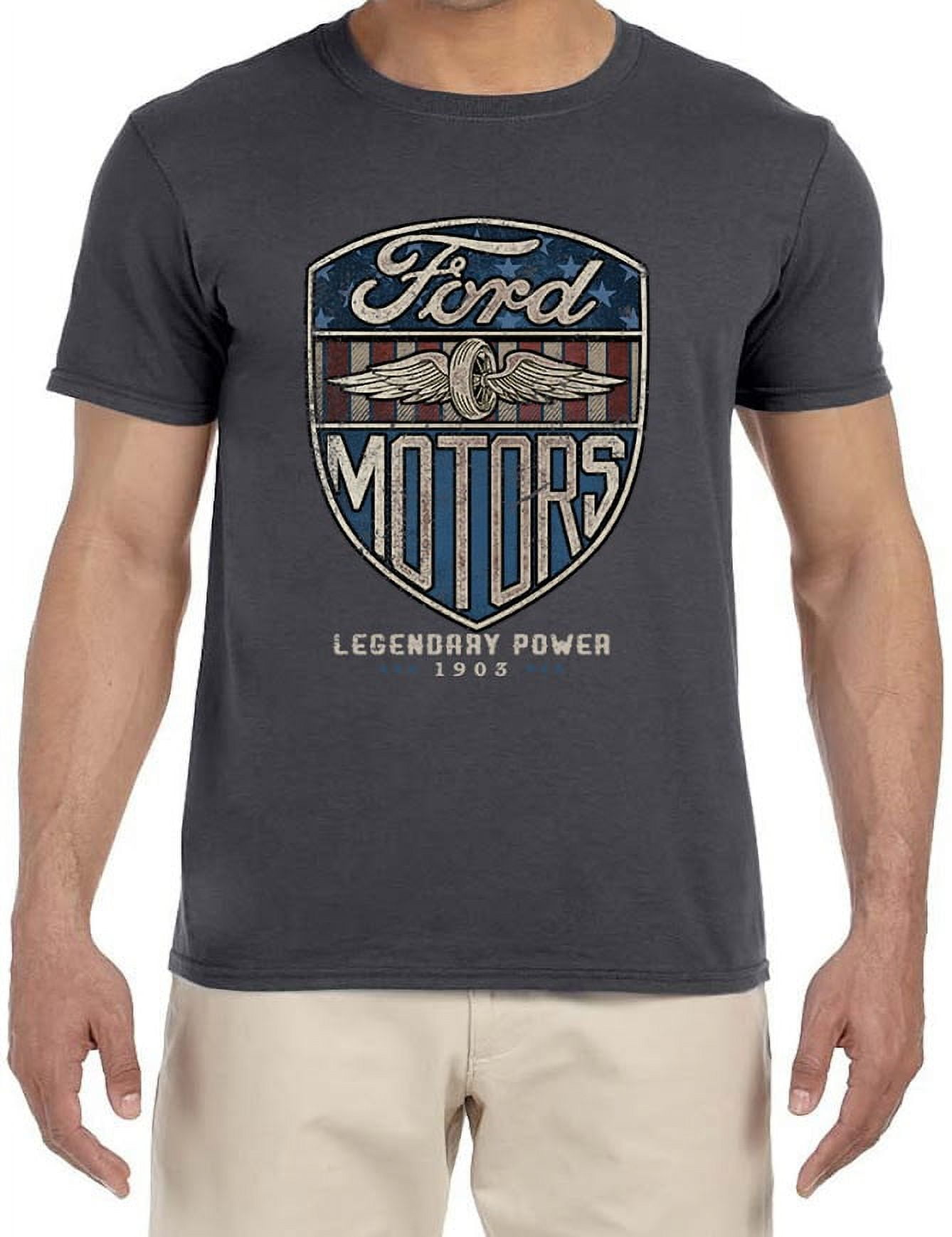 Ford Motors Mustang Trucks T-shirt Mens Graphic Tees - Walmart.com
