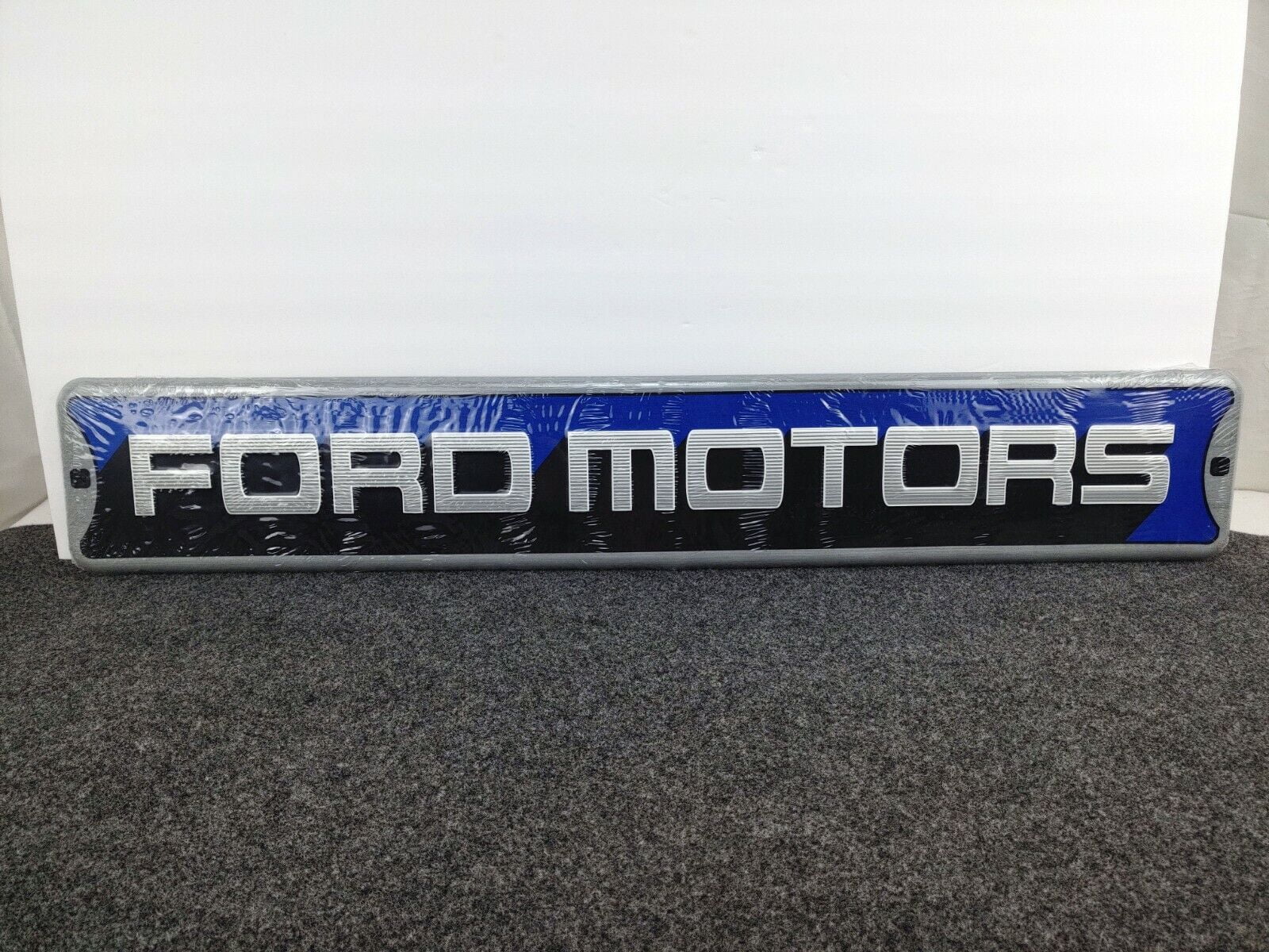 Ford Motors Tin Metal Road Sign Wall Plaque Car Shop Man Cave NEW 30"x5 ...