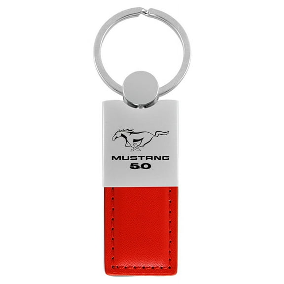 Ford Mustang GT Duo Black Leather Key Chain - Walmart.com