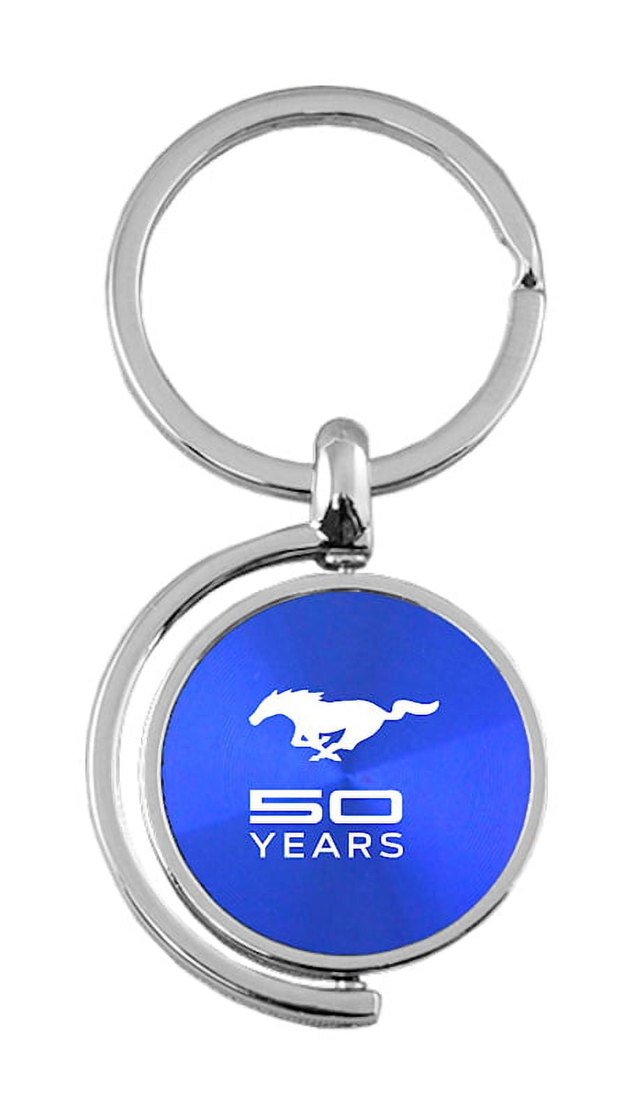 Ford Mustang 50 Years Spinner Key Ring (Blue) - Walmart.com