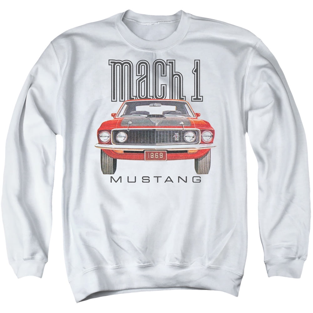 Ford Mustang 69 Mach 1 Adult Crewneck Sweatshirt White - Walmart.com