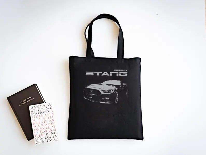 Ford Mustang Classic American Muscle Car Pony Auto,, Tote Bag Unisex ...