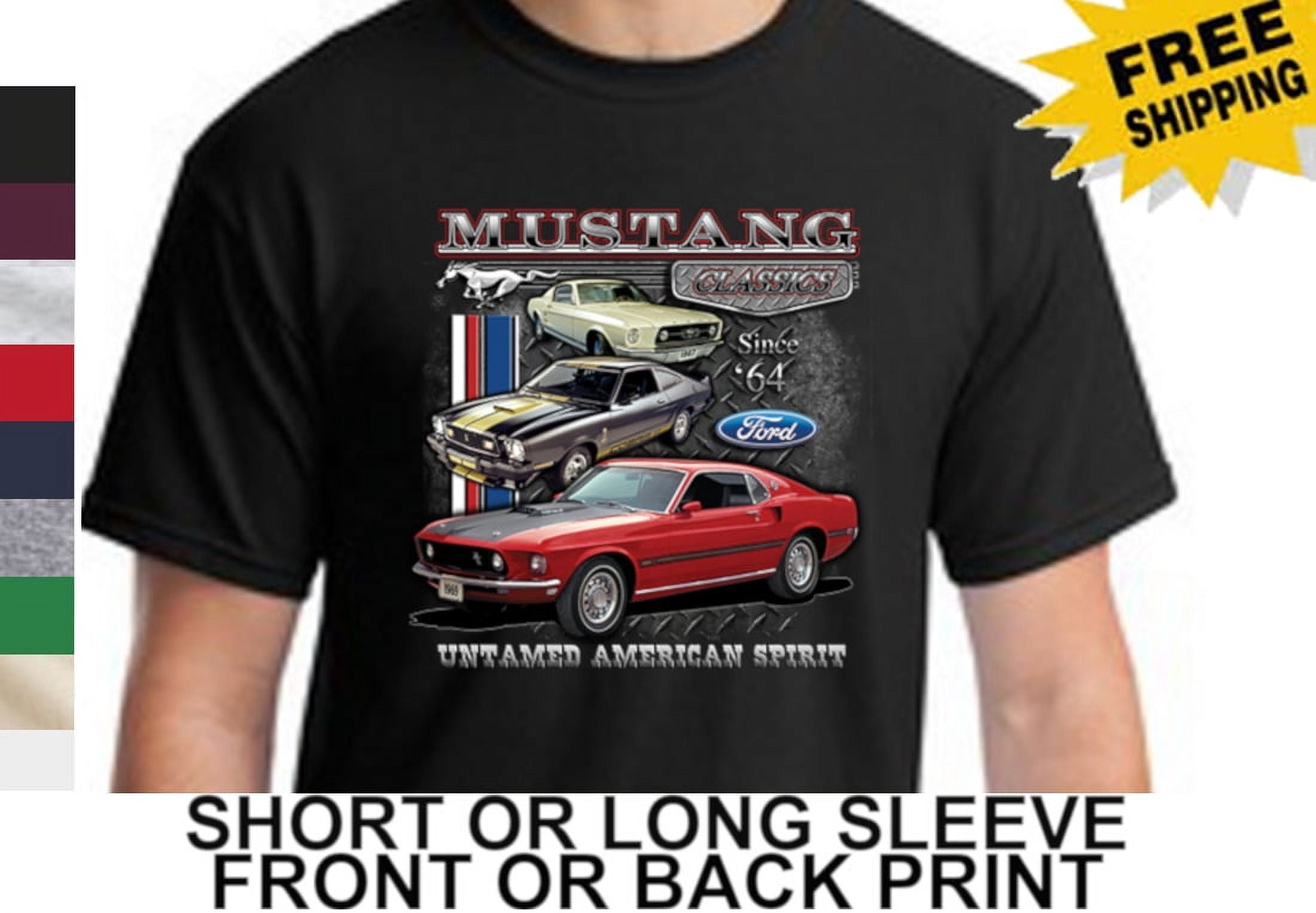 Ford Mustang Classic American Muscle Cars Cobra Boss 302 Licensed Mens ...