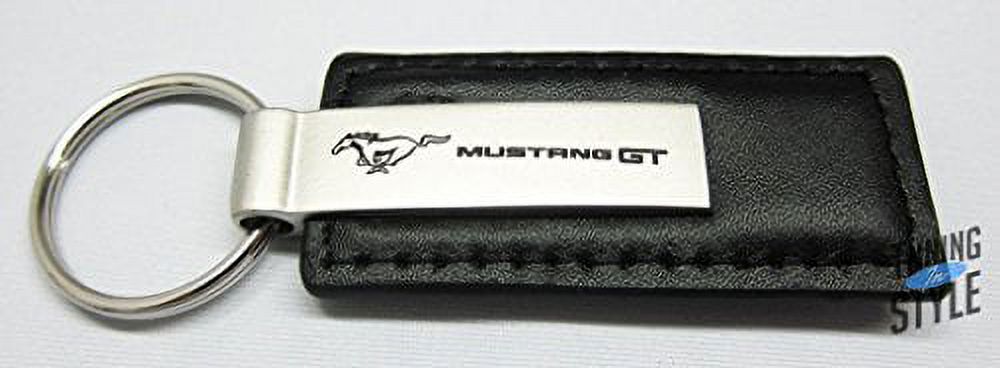 Ford Mustang GT Keychain & Keyring - Premium Leather - Walmart.com