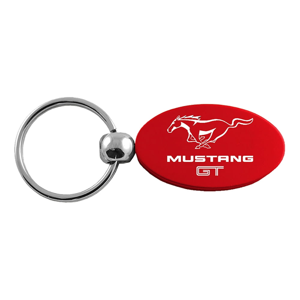 Ford Mustang GT Keychain & Keyring - Red Oval - Walmart.com