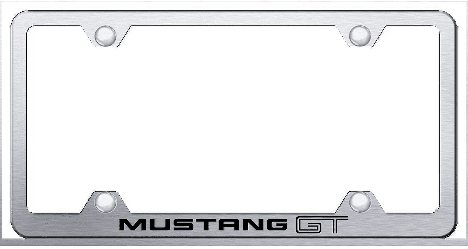 Ford Mustang GT Laser Etched Logo Wide Body License Plate Frame ...