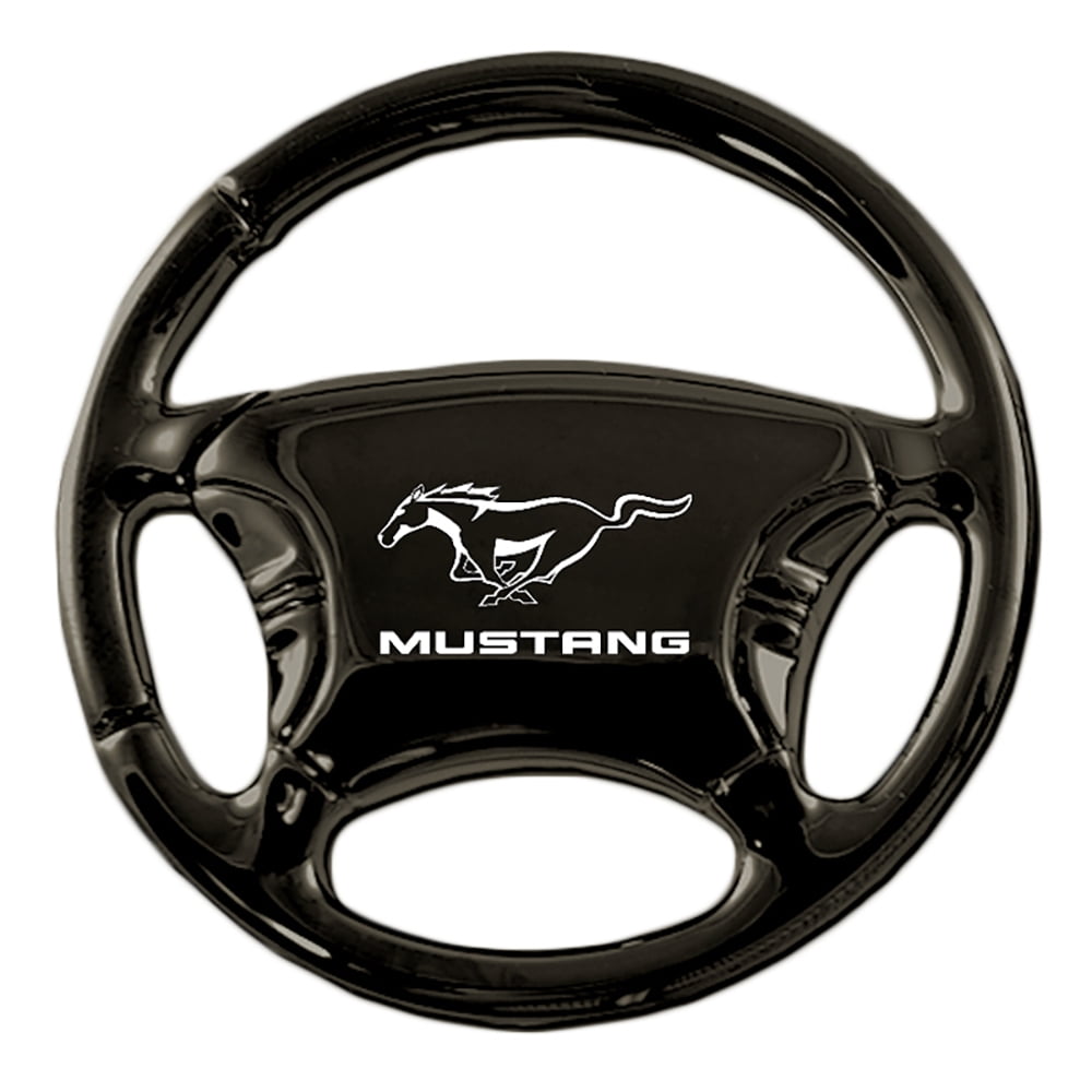 Ford Mustang Keychain & Keyring - Black Steering Wheel - Walmart.com