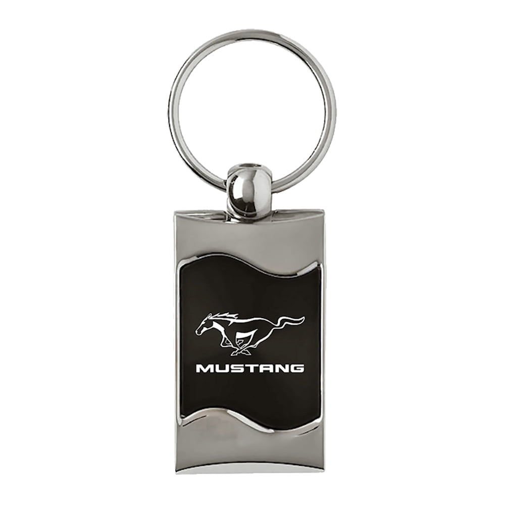 Ford Mustang Keychain & Keyring - Black Wave - Walmart.com