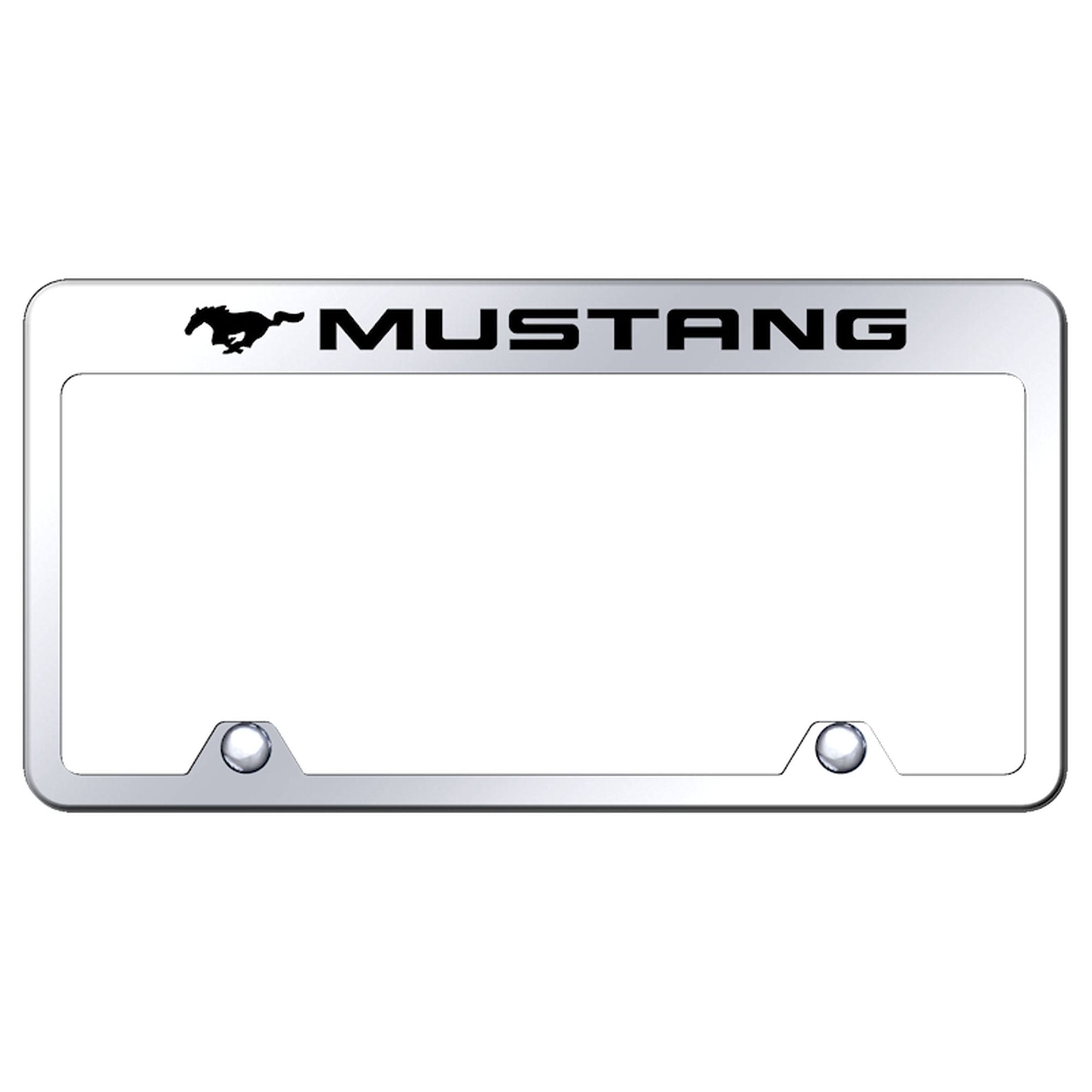 Ford Mustang Laser Etched Stainless Steel Truck License Plate Frame ...
