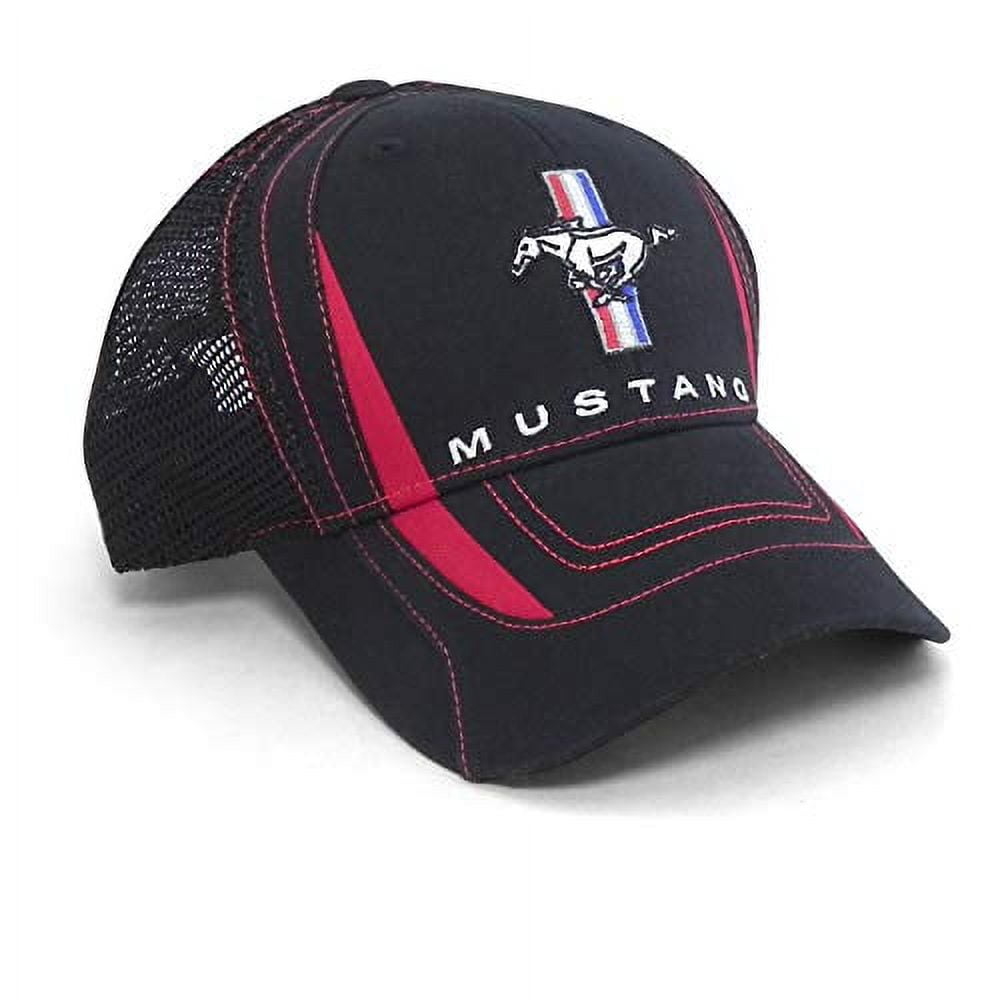 Ford Mustang Logo Black Mesh Baseball Hat - Walmart.com