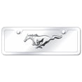 Ford Mustang Logo Mini License Plate Kit (Chrome on Mirrored) - Walmart.com