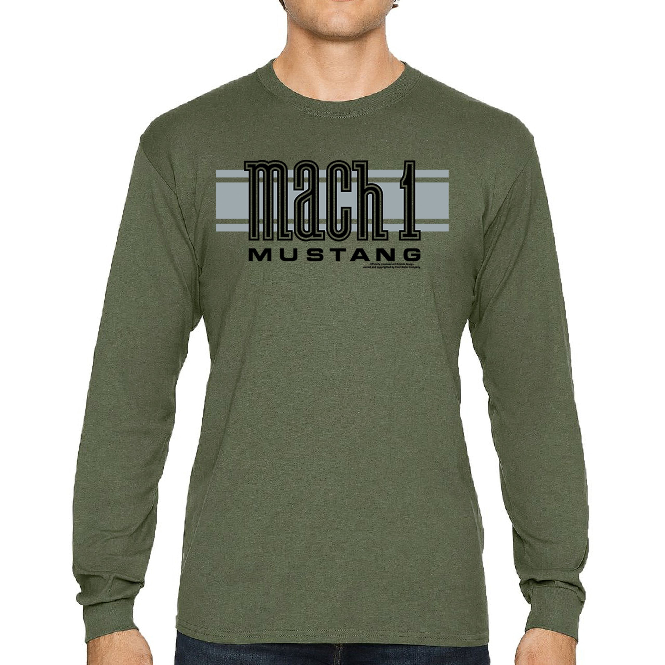 Ford Mustang Mach 1 Logo Long Sleeve T-shirt Legendary Performance ...